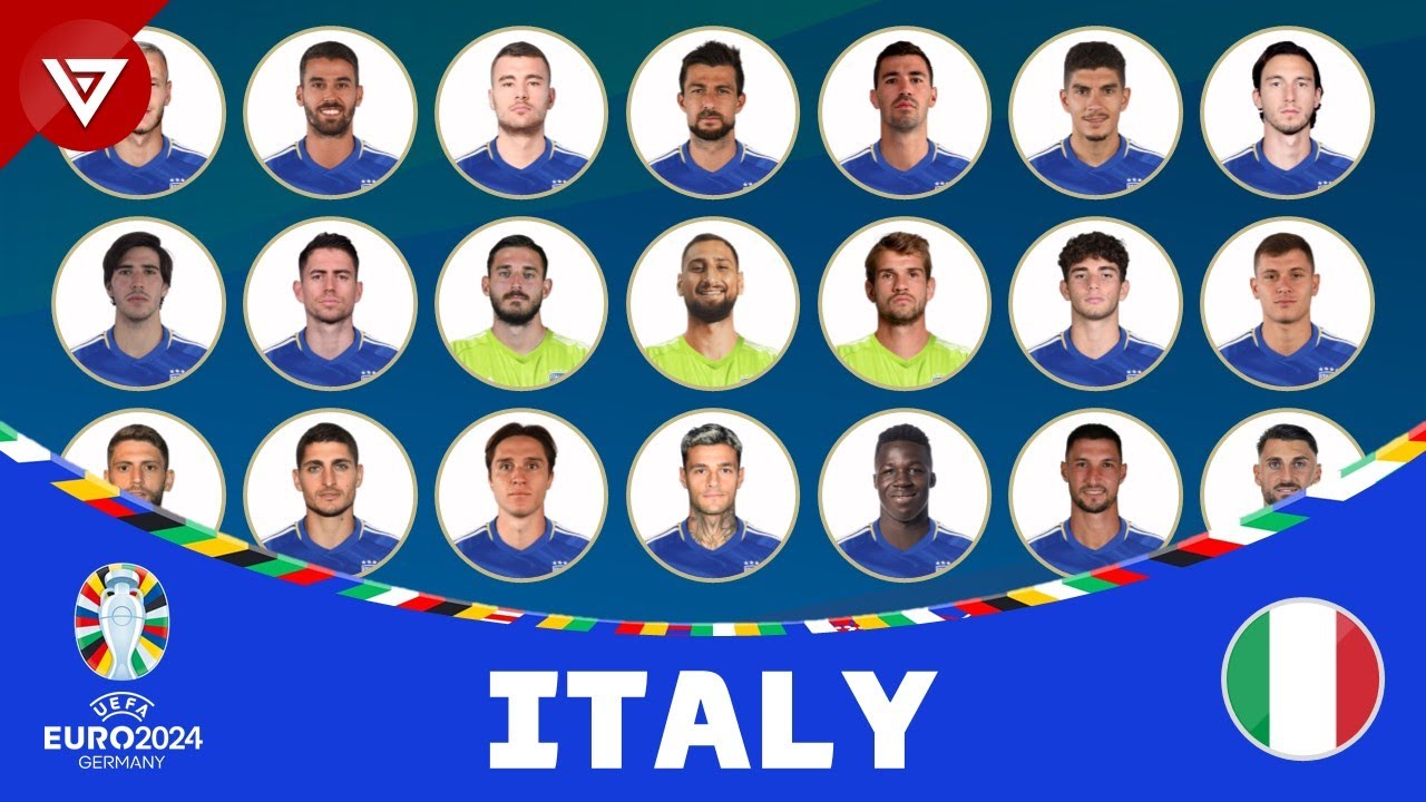 Seleção de 30 jogadores da Itália para as eliminatórias da Euro 2024 ...